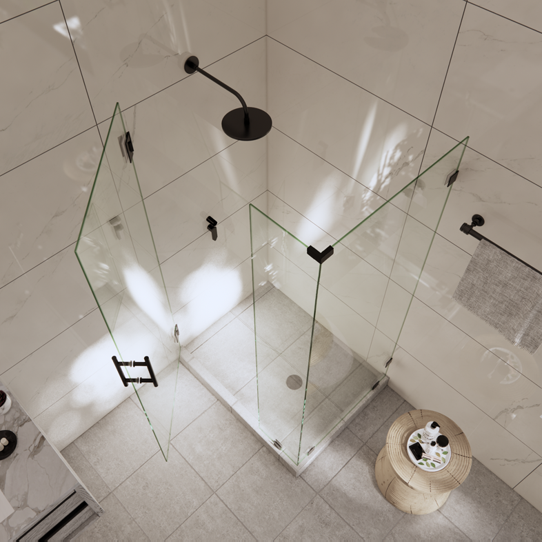 Canto Right Open Corner Shower Door