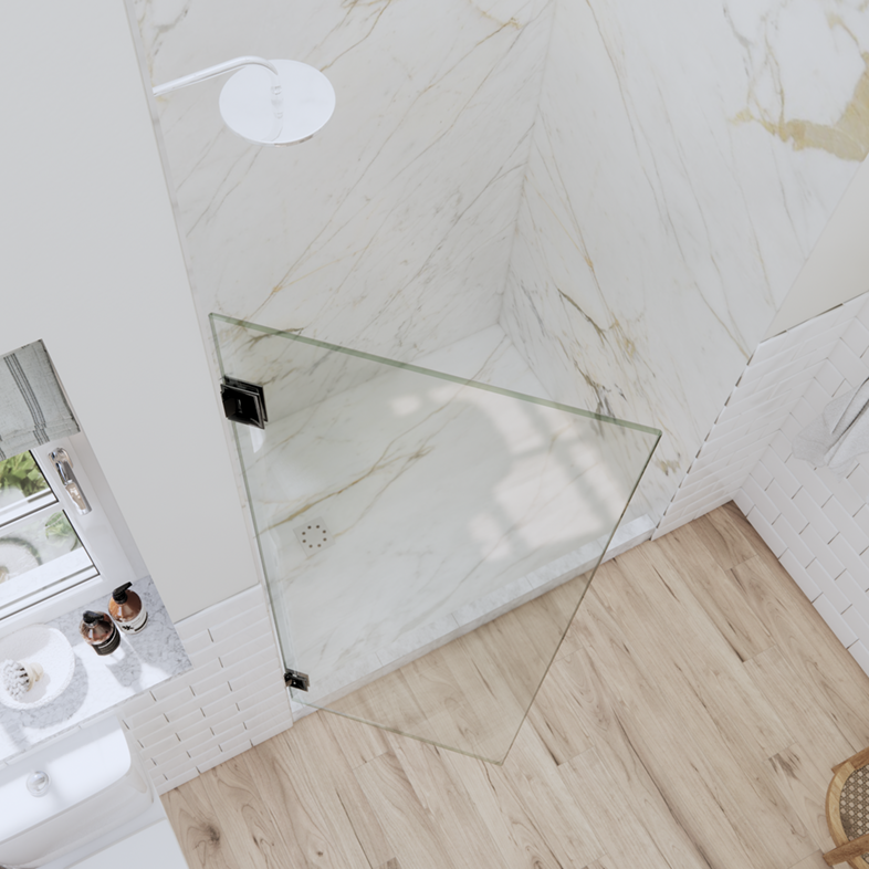 Tela Right Open Single Swinging Shower Screen